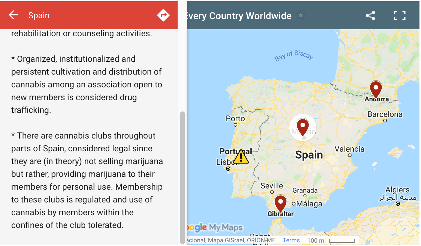 Map Of Recreational Marijuana Laws Around The World (Updated Regularly ...